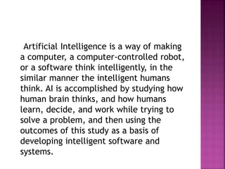 Artificial Intelligence Presentation | PPT