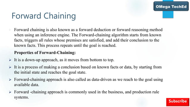 Forward and Backward chaining in AI | PPTX