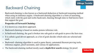 Forward and Backward chaining in AI | PPTX