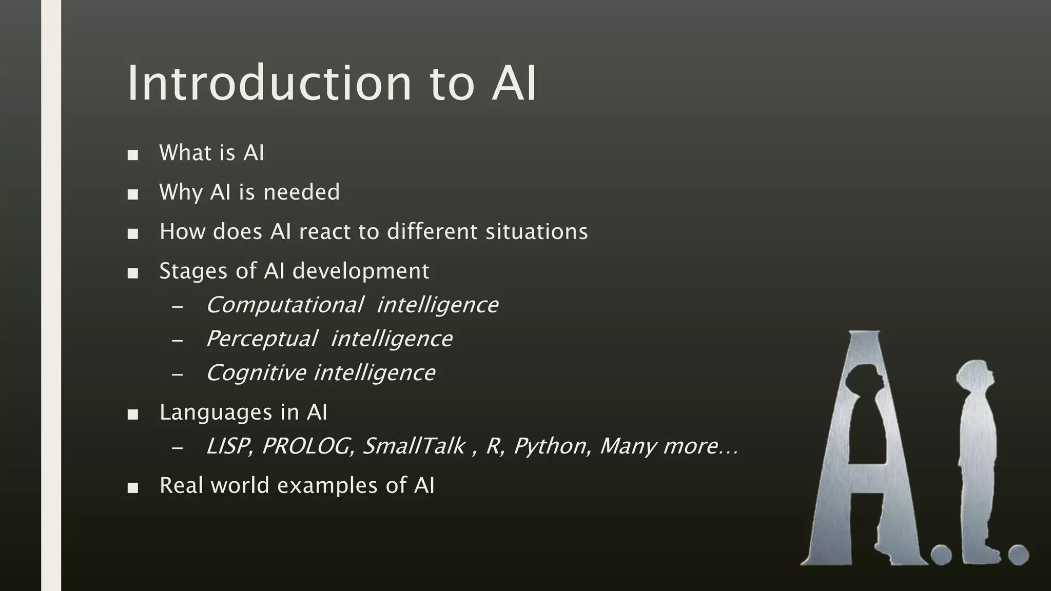 Artifical Intelligence | PPTX