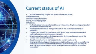 Artificial intelligence | PPTX