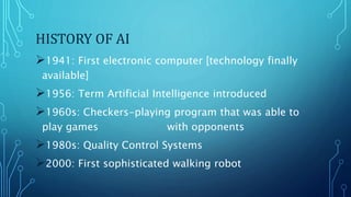Artificial intelligence powerpoint presentation | PPTX