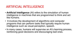 Artificial intelligence and it's future of work | PPTX