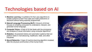 Artificial intelligence and it's future of work | PPTX