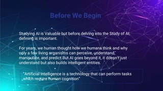 Introduction to Artificial Intelligence and History of AI | PPTX