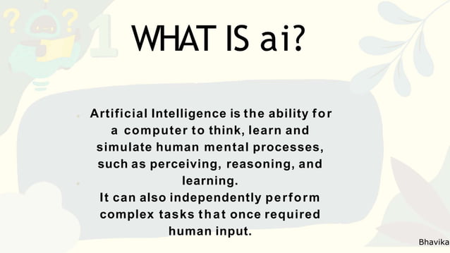 introduction of artificial intelligence , ai | PPT