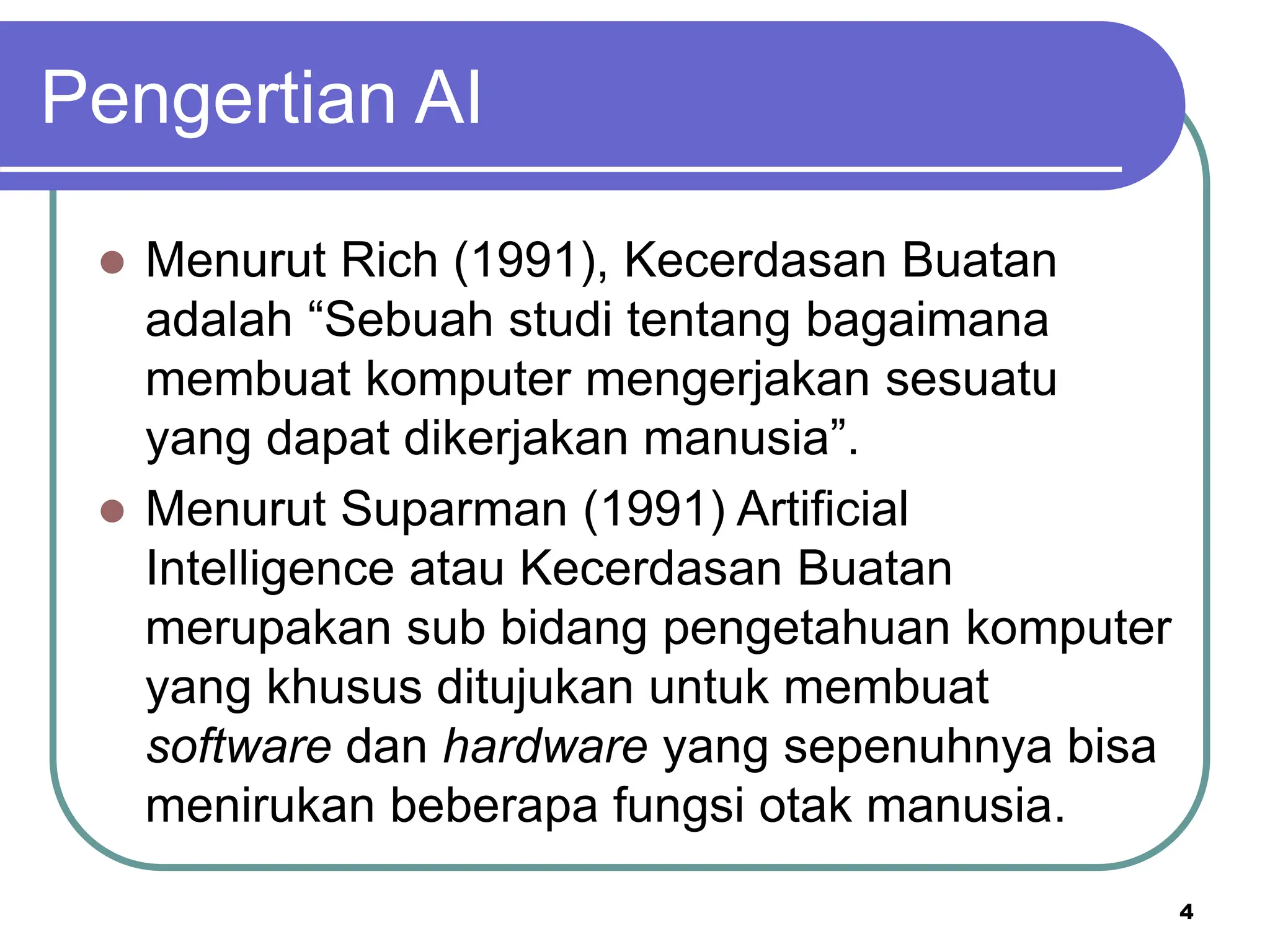 Kecerdasan Buatan (Artificial Intelligence) | PPTX