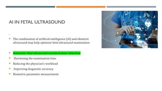 Artificial Intelligence in Obstetrics practice | PPTX