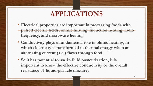 electrical properties of food materialss | PPTX