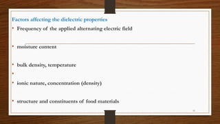 electrical properties of food materialss | PPTX
