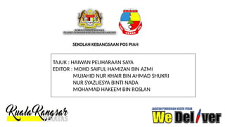 Buku Haiwan peliharaan yang dihasilakan oleh anak anak asli Sk Pos Piah ...
