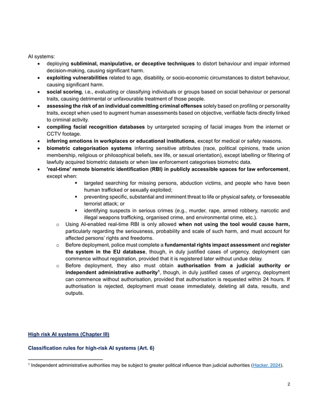 EU Artificial Intelligence Act (High-level summary of the AI Act) | DOCX