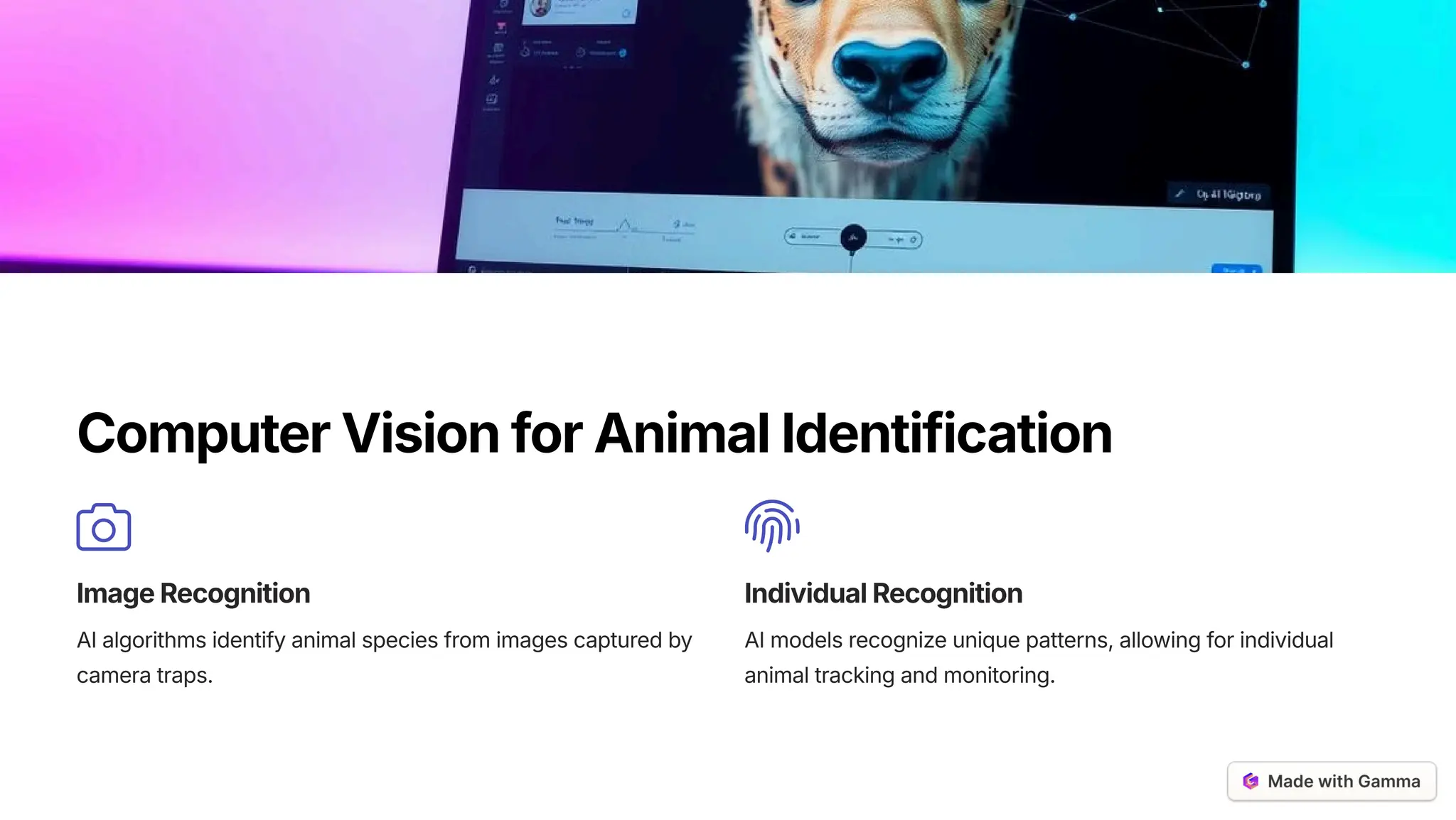 AI-Assisted-Wildlife conservation and whatnot | PPT