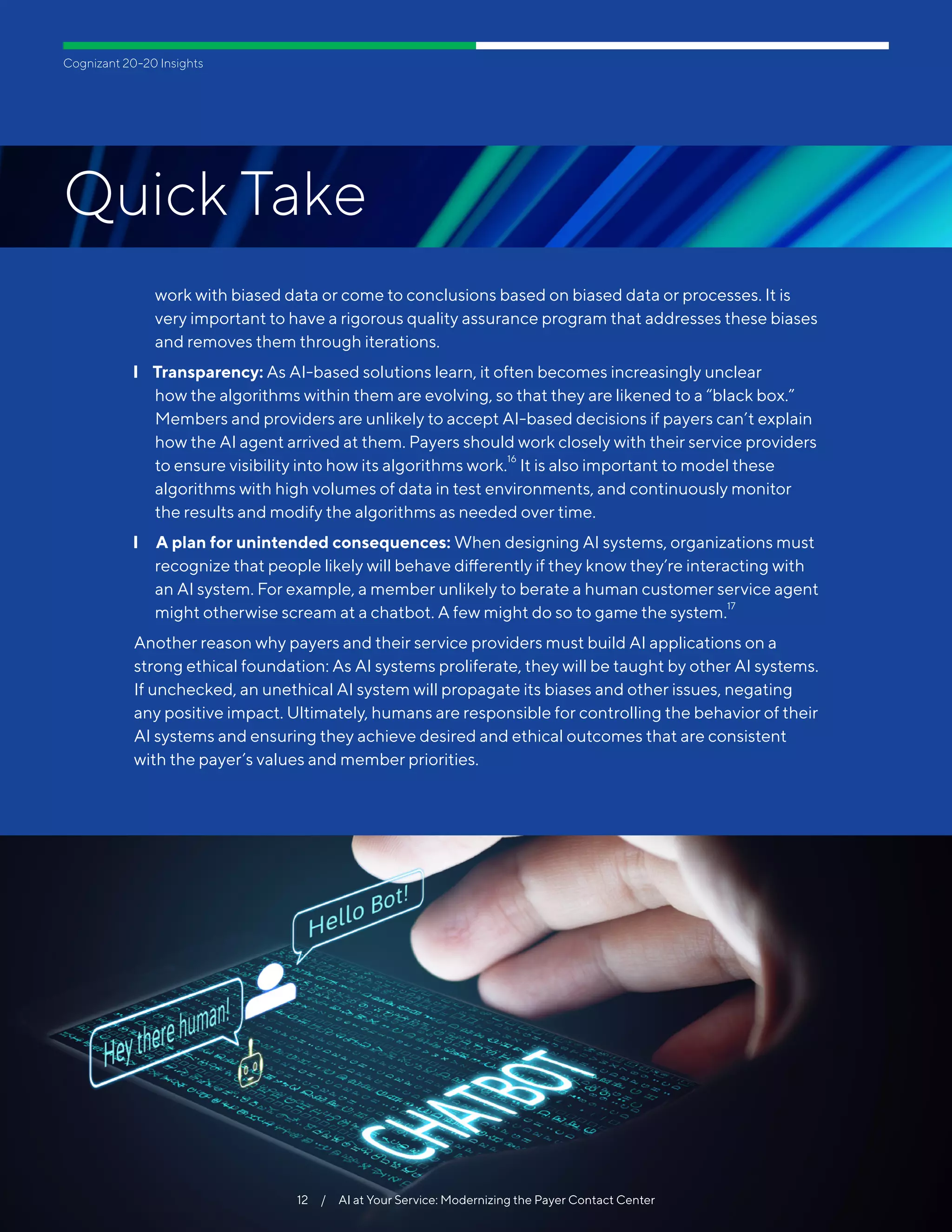 AI at Your Service: Modernizing the Payer Contact Center | PDF