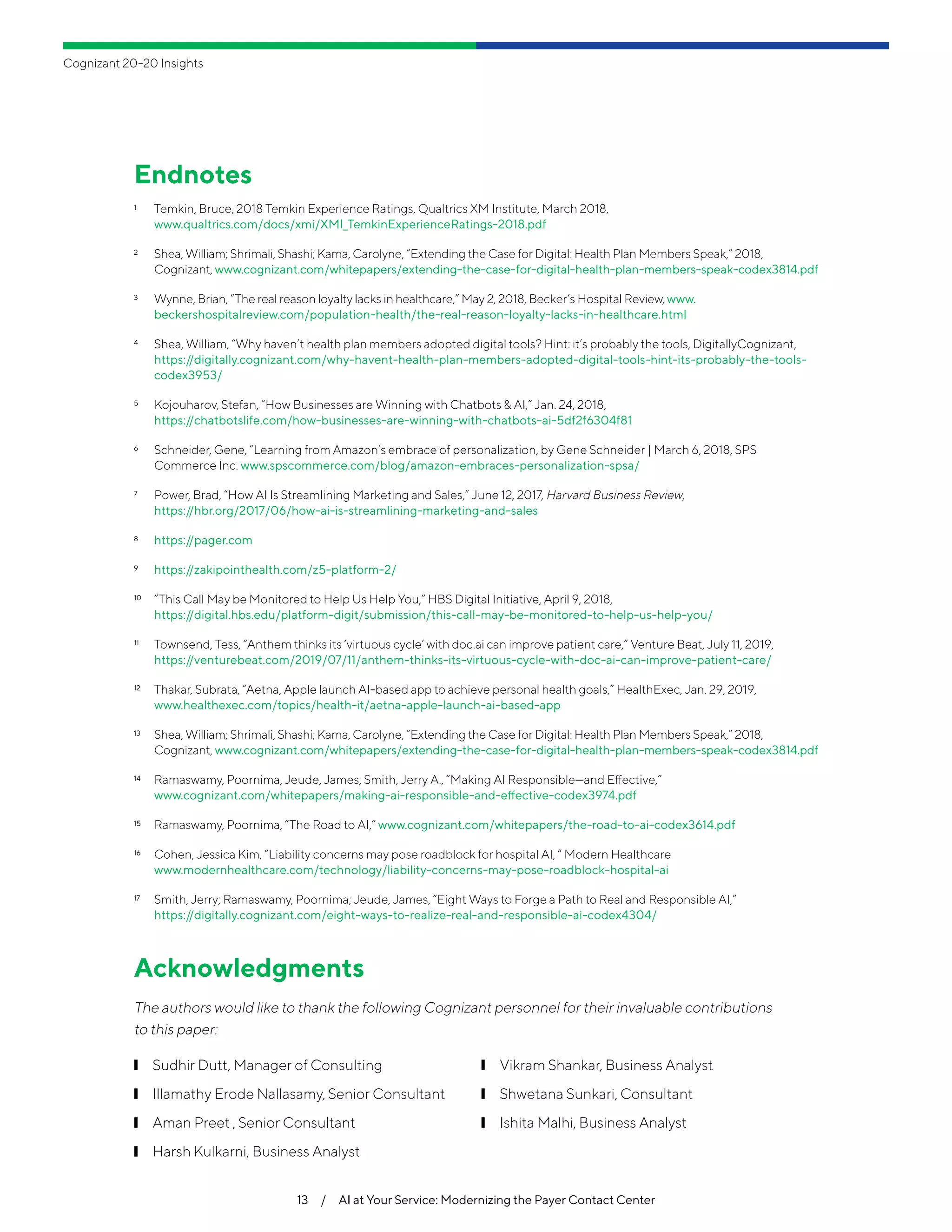 AI at Your Service: Modernizing the Payer Contact Center | PDF