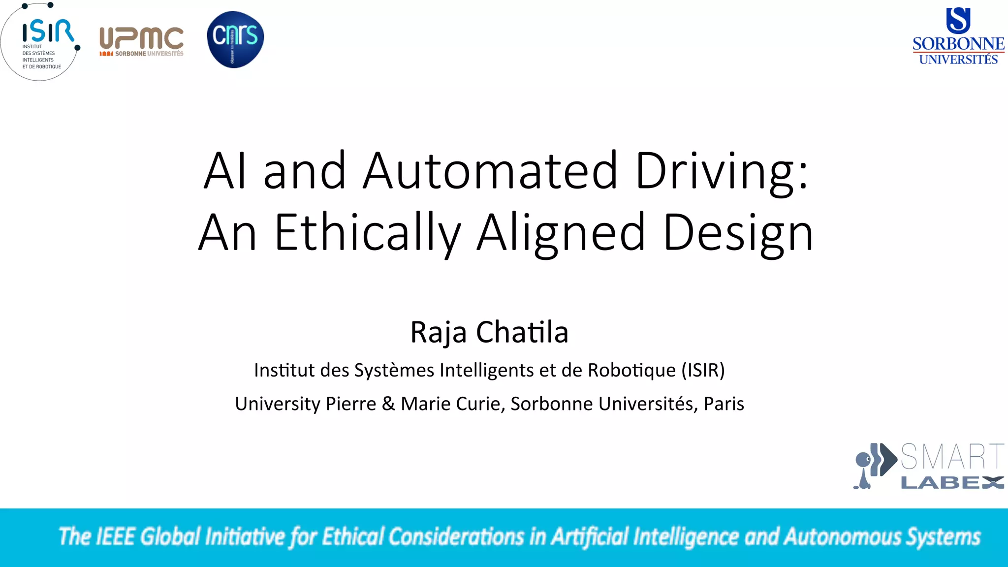 AI and Automated Driving : An Ethically Aligned Design | PPT