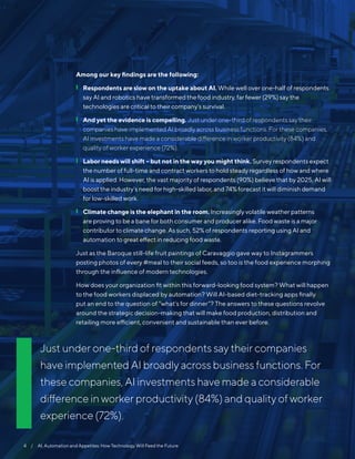 AI, Automation and Appetites: How Technology Will Feed the Future | PDF
