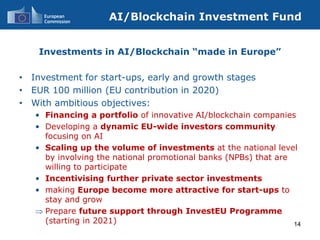 EU Investment Programs in AI and Blockchain | PDF