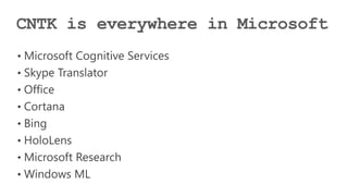 Deep Learning with CNTK | PDF