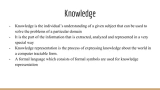 Knowledge Representation, Inference and Reasoning | PPTX