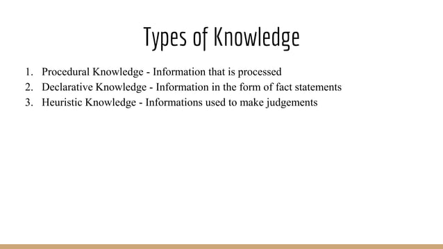 Knowledge Representation, Inference and Reasoning | PPTX