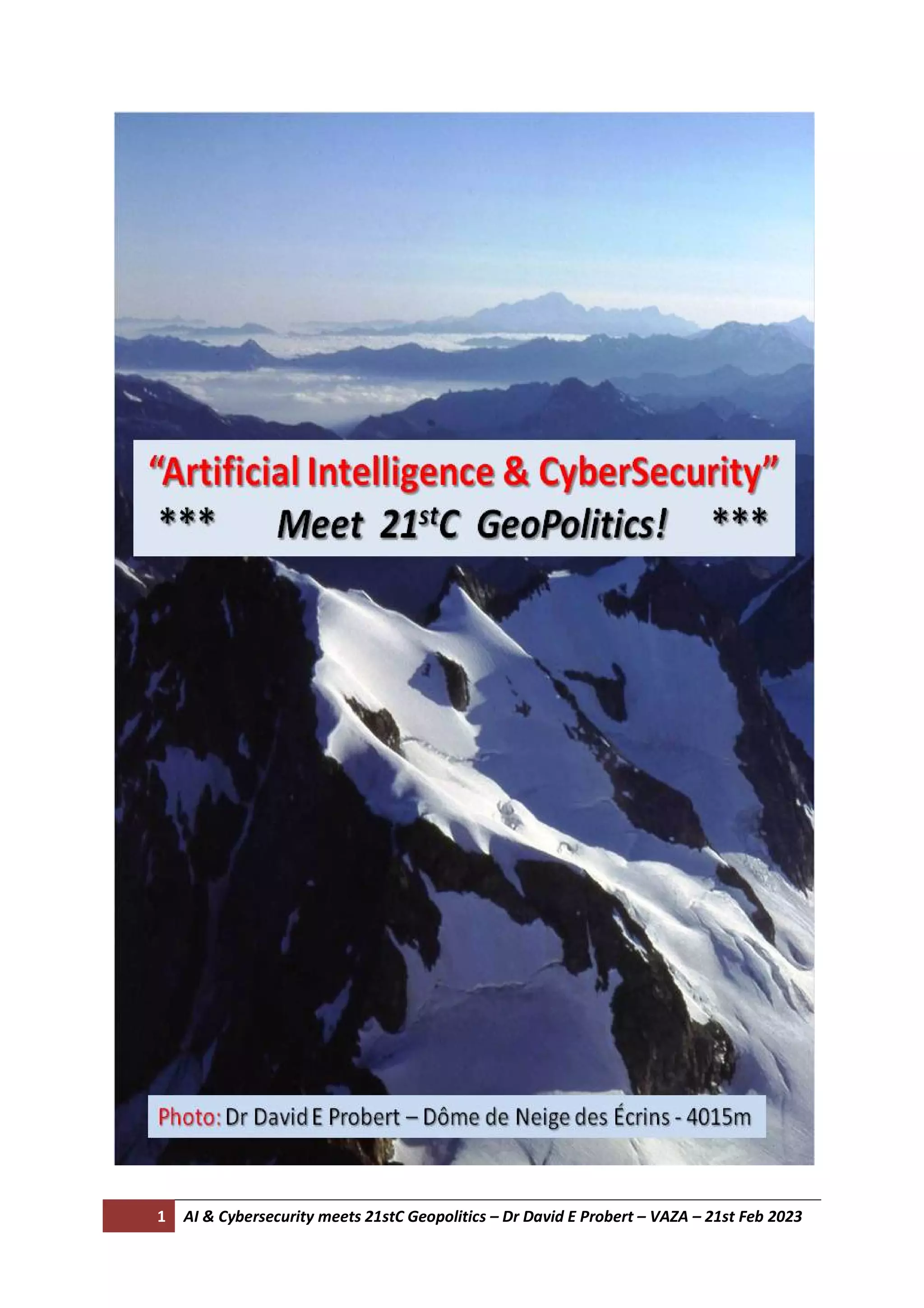AI & Cybersecurity meet 21stC GeoPolitics | PDF