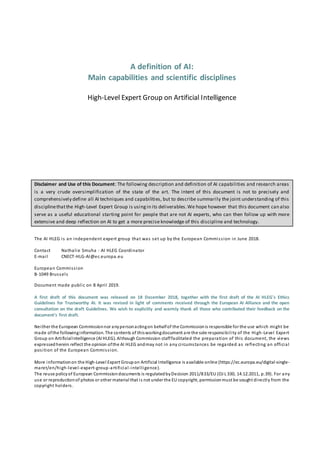 ai-definition in education, main capabilities | PDF