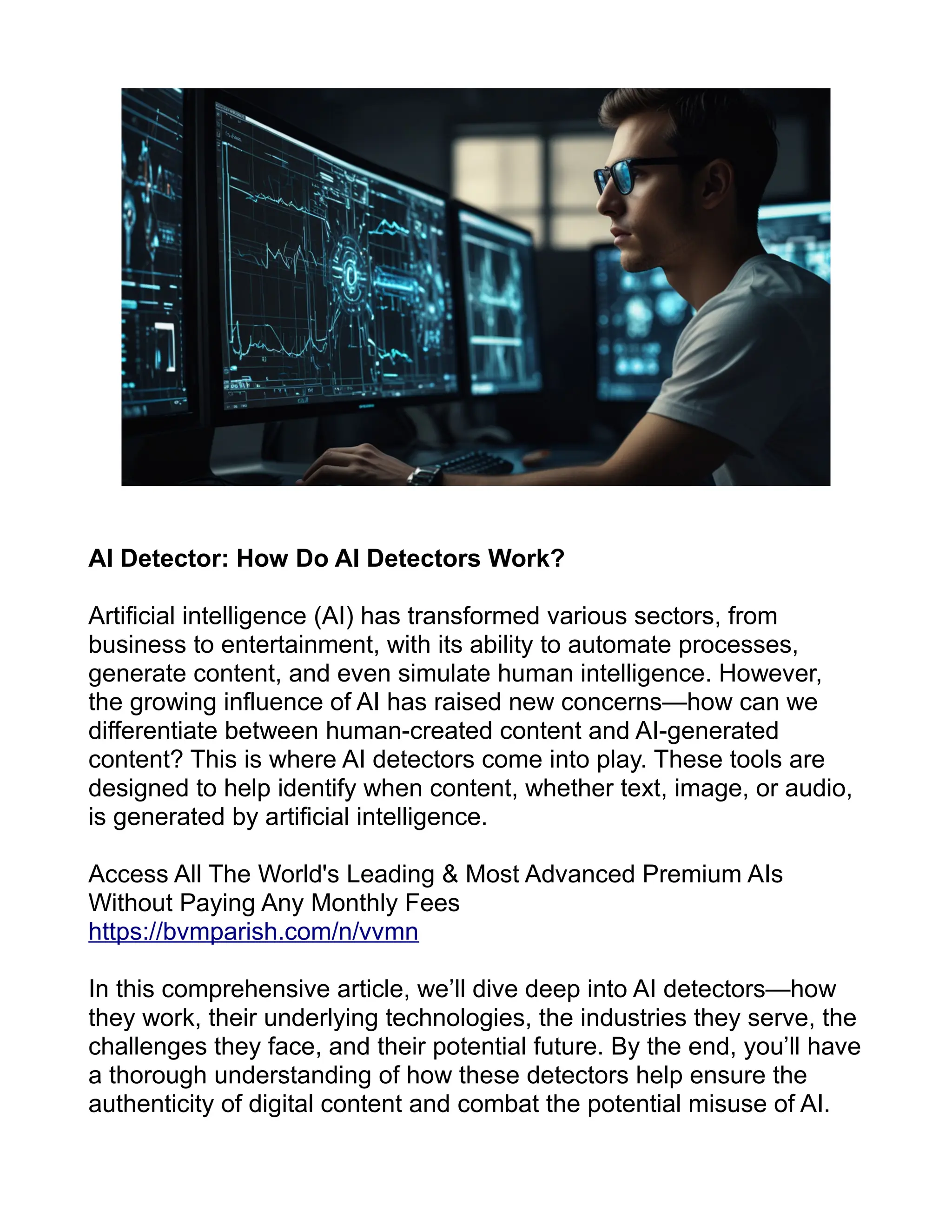 AI Detector How Do AI Detectors Work? Pattern Recognition | PDF
