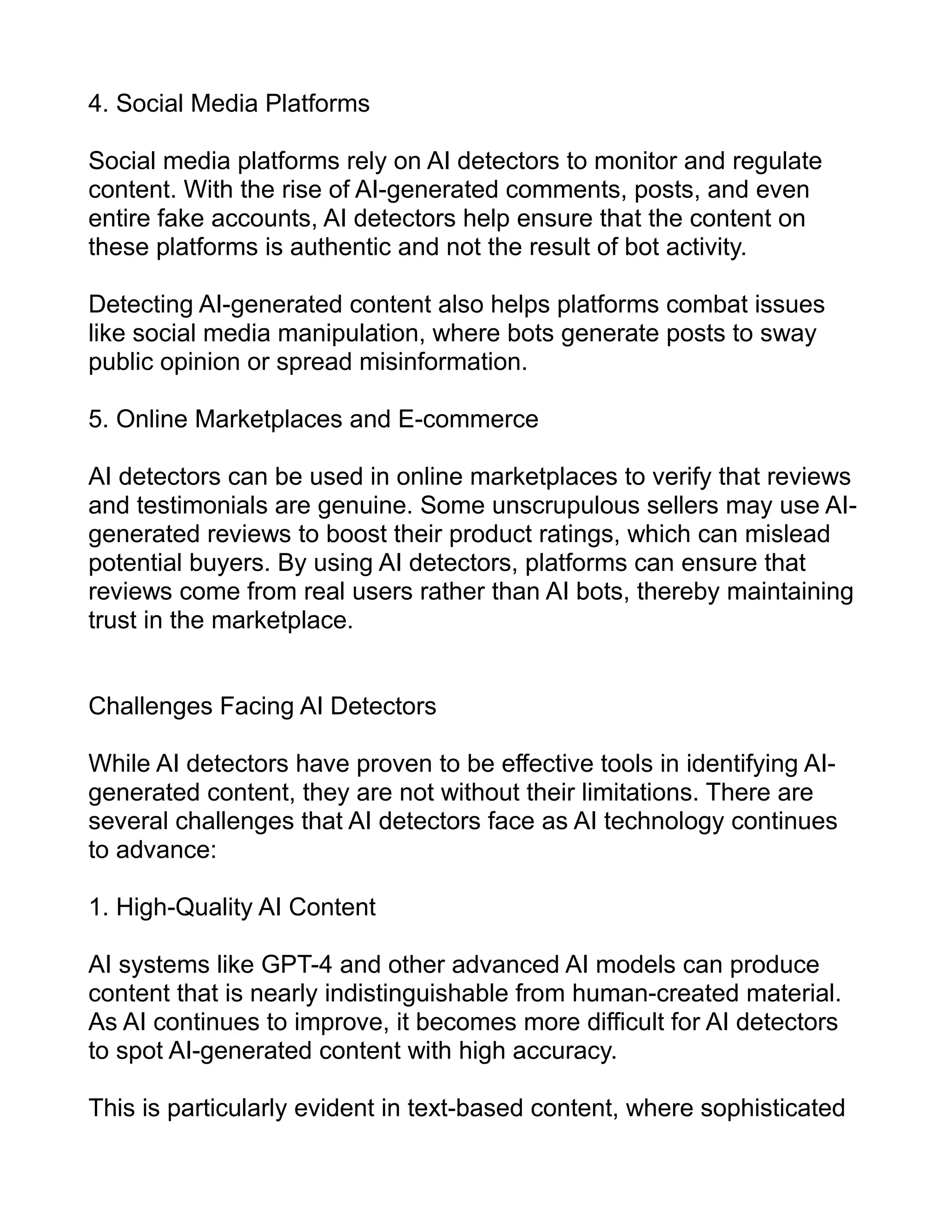 AI Detector How Do AI Detectors Work? Pattern Recognition | PDF