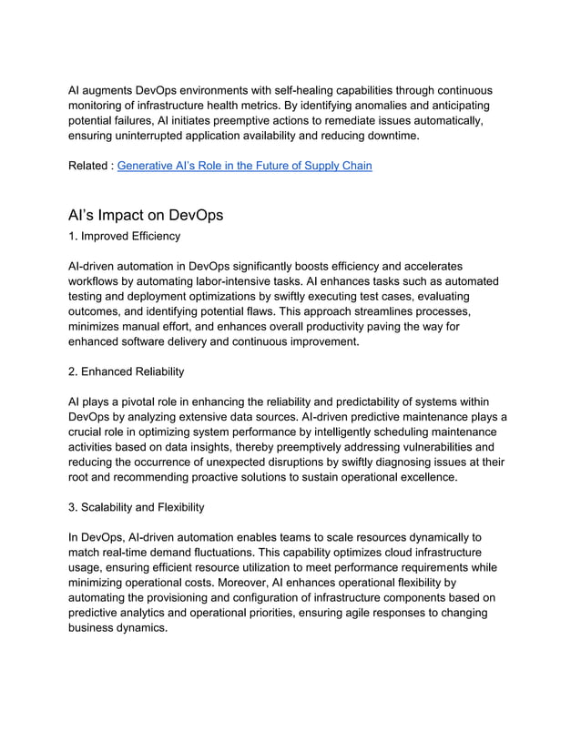Ai Driven Automation Transforming Devops Practicesdocx