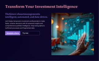 AI-Driven Asset Management and Private Equity Platform by Leni Analyst ...