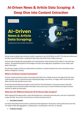 AI-Driven News & Article Data Scraping: A Deep Dive into Content Extraction | PDF