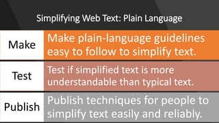 Creating Simple Web Text for People with Intellectual Disabilities and ...