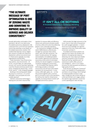 AI-Enabled Autonomy in Container Handling : It Isn't All or Nothing - PTI Journal | PDF