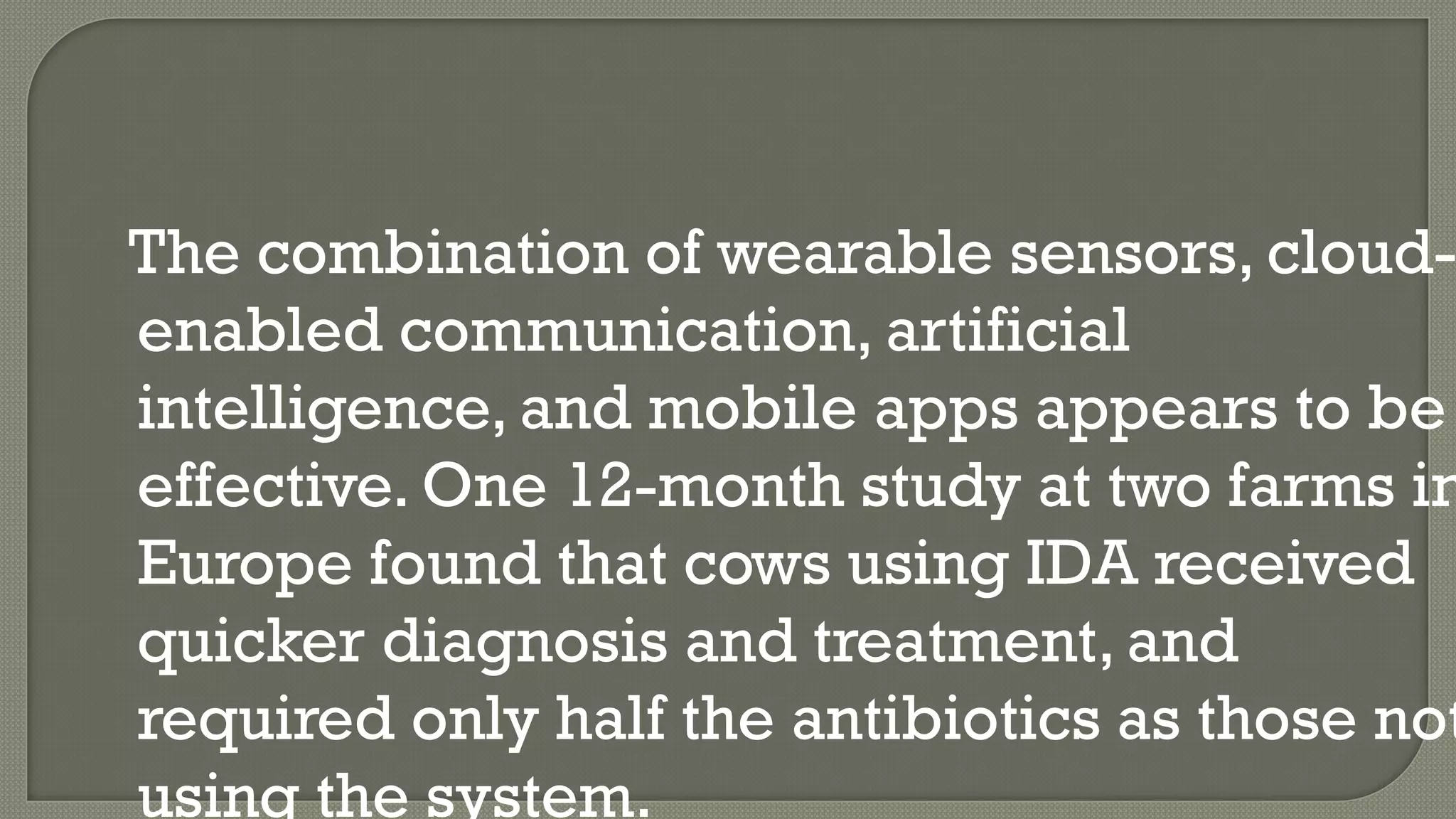 Ai Enabled Wearable Sensor System Protects Cattle Health Ppt