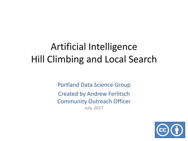 AI - Local Search - Hill Climbing | PPTX