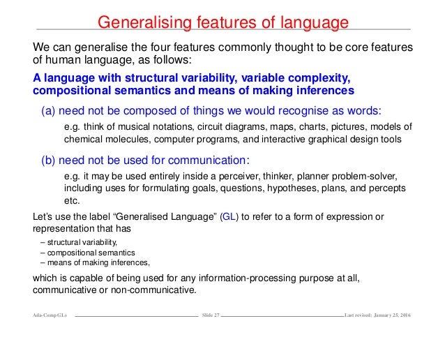 Evolution of language and vision
