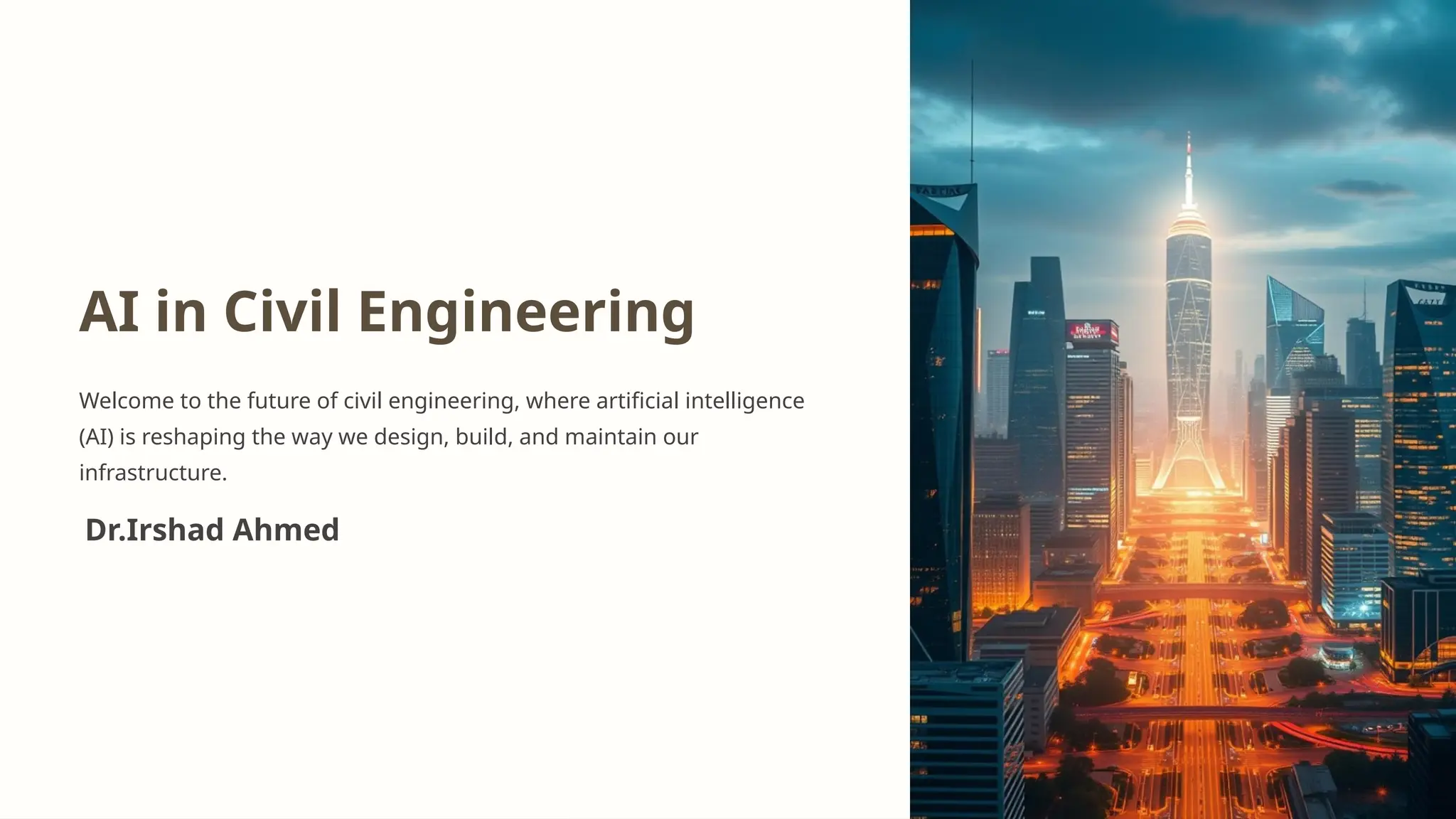AI in Civil Engineering and Future Trends | PPTX