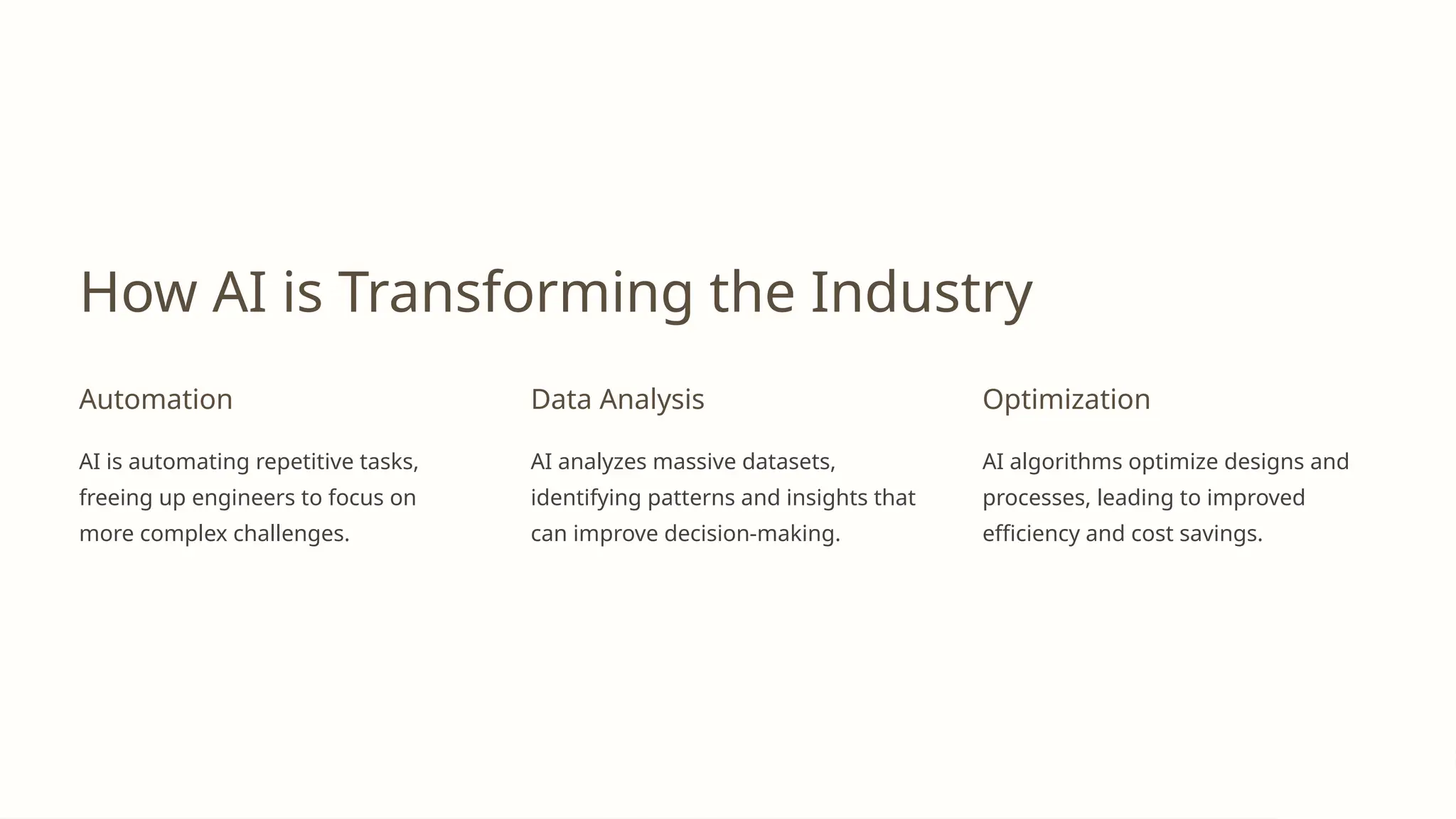 AI in Civil Engineering and Future Trends | PPT