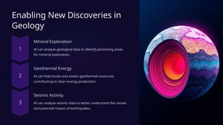 AI application: AI in Earth Science and Future Trends | PPTX