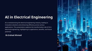 AI Applications:AI-in-Electrical-Engineering | PPTX