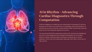 AI in Rhythm - Advancing Cardiac Diagnostics Through Computation | PDF