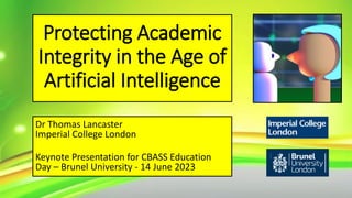 Protecting Academic Integrity in the Age of Artificial Intelligence ...