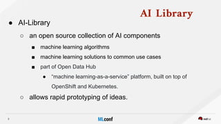AI Library - An Open Source Machine Learning Framework | PPT