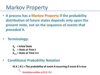 AI - Introduction to Markov Principles | PPTX