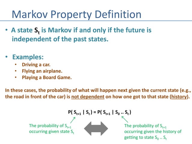 AI - Introduction to Markov Principles | PPTX