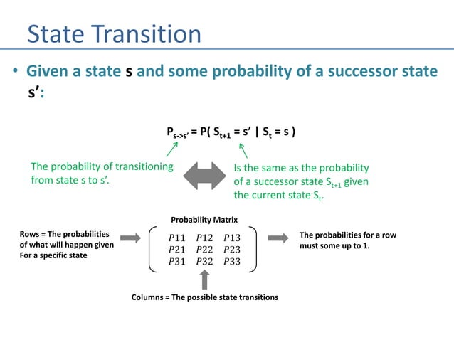AI - Introduction to Markov Principles | PPTX