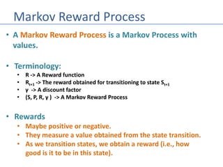 AI - Introduction to Markov Principles | PPTX
