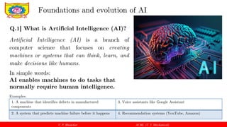Foundations and evolution of Artificial Intelligence - Mechanical ...