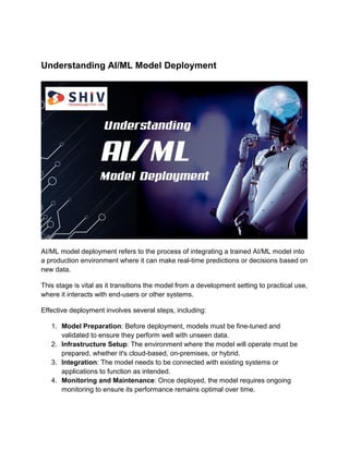 AI-ML Model Deployment Strategies and Tools Utilized in the USA.pdf